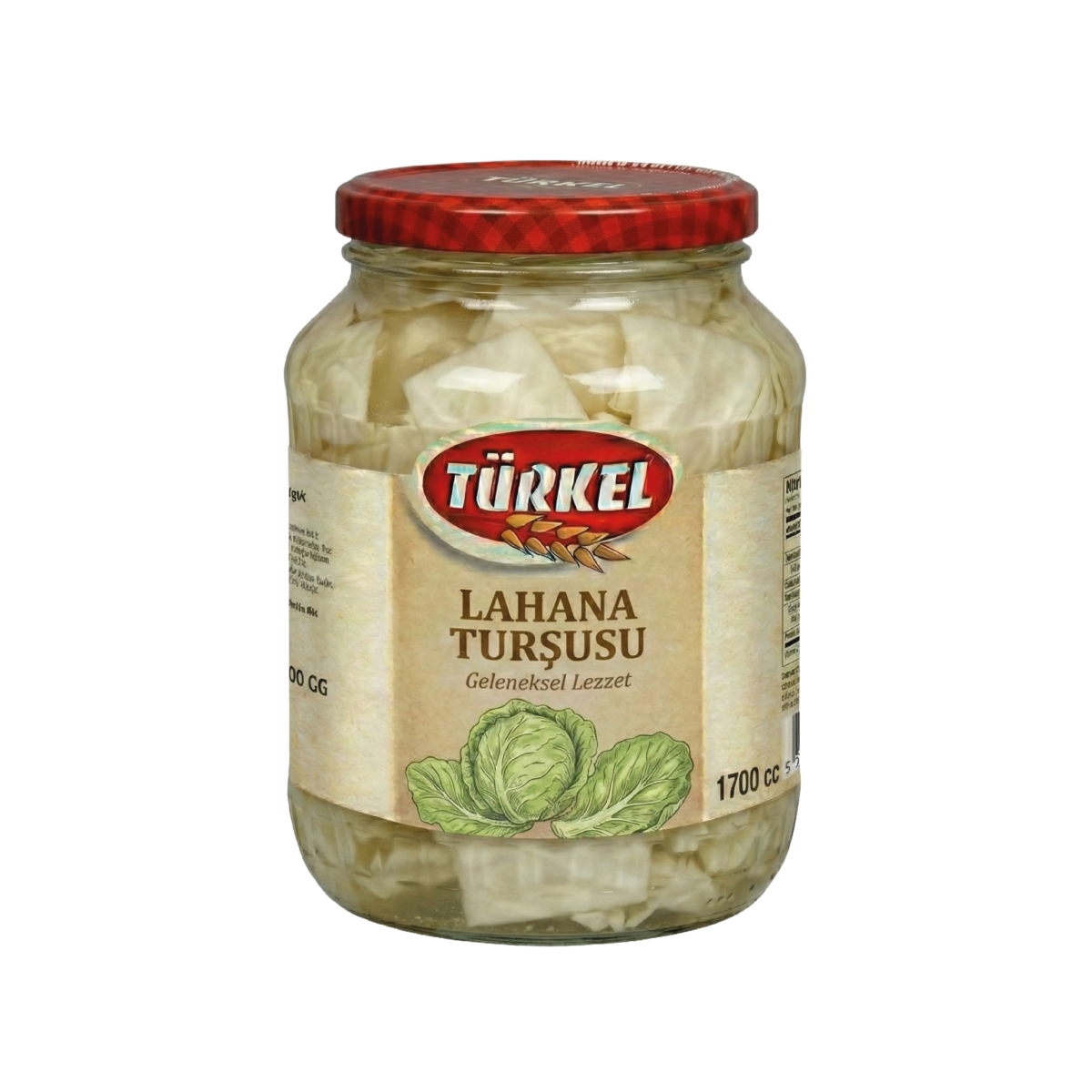 Lahana Turşusu – Cam Kavanoz – 1700 cc – Türkel Food